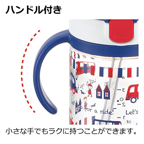 Richell Aqulea Outing Straw Mug 320ml Navy