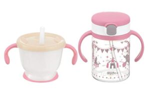 richell straw mag set pink 6 months~