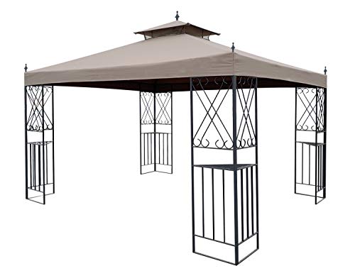 APEX GARDEN Replacement Canopy Top for 10' x 12' Monterey Gazebo #L-GZ288PST-4H / L-GZ288PST-4D