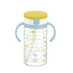 Richell Aqulea Outing Straw Mug 320ml Yellow