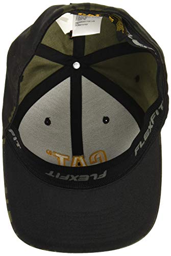 Caterpillar mens Trademark Flexfit Baseball Cap, Night Camo, Large-X-Large US