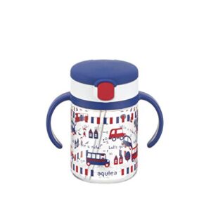 Richell Aqulea Outing Straw Mug 200ml Navy