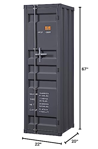 ACME Cargo Wardrobe (Single Door) - - Gunmetal