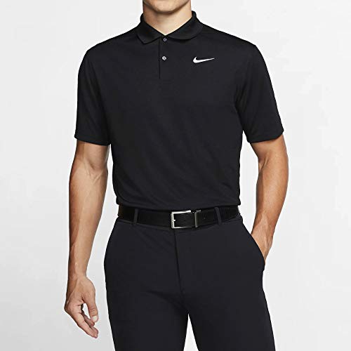 Nike Men's Nike Dri-fit Victory Polo, Black/White, Medium