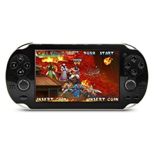 czt 4.3 inch 8gb double joystick handheld game console build in 2000 games video game console support multiple simulators portable games mp4 player tv out