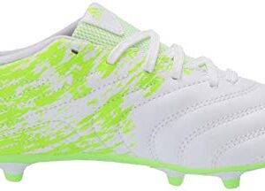 adidas Men's Copa 20.3 Firm Ground Soccer Shoe, White/Black/Signal Green, 7.5 M US