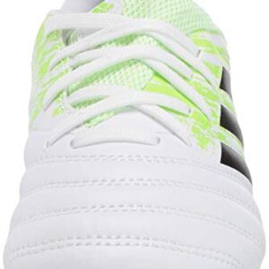 adidas Men's Copa 20.3 Firm Ground Soccer Shoe, White/Black/Signal Green, 7.5 M US