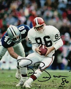 brian brennan cleveland browns 8-3 8x10 autographed photo - certified authentic