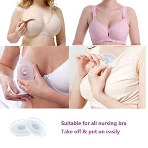 Breast Milk Leaking Storage Collection Shell Nursing Mom for Breastfeeding Nipple Cups Reusable Washable(2 Pack)