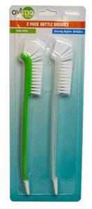 avima baby bottle and nipple cleaning brushes (set of 2)