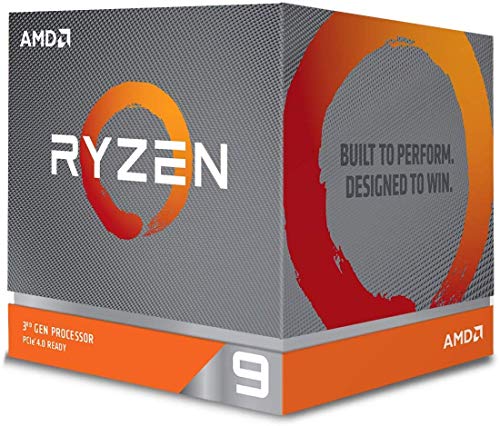 AMD Ryzen 9 3900X 12-core, 24-thread unlocked desktop processor with Wraith Prism LED Cooler