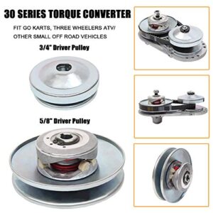 MOOSUN GO-KART TORQUE CONVERTER CVT CLUTCH 3/4" COMET TAV2 30-75 218353A Manco 12T #35 and 10T #40 41 420