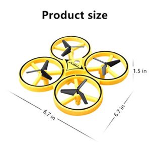 ForBEST Gesture Control Drone Rc Quadcopter Aircraft Hand Sensor Drone with Smart Watch Controlled, 2 batteries, 360° Flips, Led Light, 3 Modes, USB Cable, Best Gift for Kid