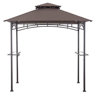 mastercanopy grill gazebo replacement canopy for model l-gg001pst-f (brown)