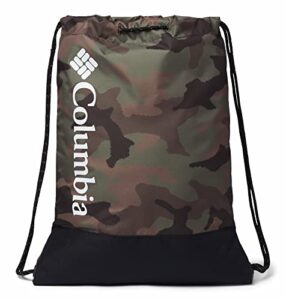 columbia unisex drawstring pack, cypress camo/black, one size