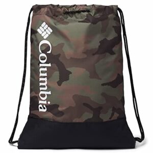 Columbia Unisex Drawstring Pack, Cypress Camo/Black, One Size