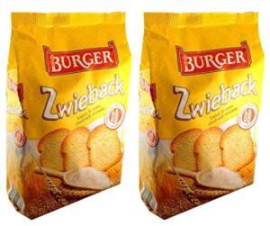 burger zwieback rusk bread from germany pack of 2