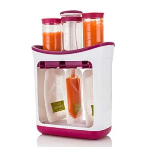 ohhgo squeeze station homemade infant baby fresh fruit juice food maker with storage bags 8.26"x8.66"x3.54"