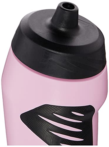 Nike Unisex's HYPERFUEL Water Bottle, Pink Rise/Black/Black/IRID, One size