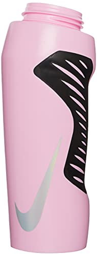 Nike Unisex's HYPERFUEL Water Bottle, Pink Rise/Black/Black/IRID, One size