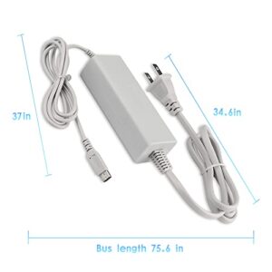 Xahpower Charger for Wii U Gamepad AC Power Adapter Charger for Nintendo Wii U Gamepad Remote Controller