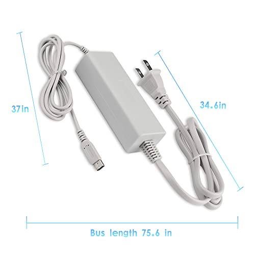 Xahpower Charger for Wii U Gamepad AC Power Adapter Charger for Nintendo Wii U Gamepad Remote Controller