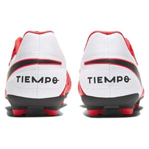 Nike Legend 8 Club Men's Firm Ground Soccer Cleats (Laser Crimson/Black-White, Numeric_6)