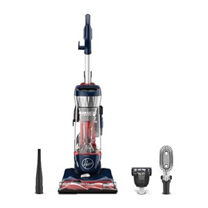 hoover maxlife pet max complete, bagless upright vacuum cleaner, for carpet and hard floor, uh74110, blue pearl