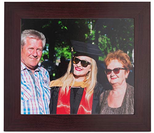 ArtToFrames 25x38 Inch Brown Picture Frame, This 2" Custom Poster Frame is Rich Mahogany Frame, for Your Art or Photos, 2WOMFRBW74039-25x38