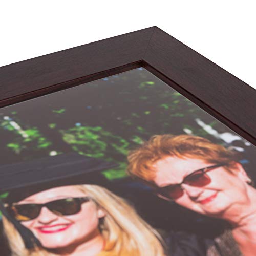 ArtToFrames 25x38 Inch Brown Picture Frame, This 2" Custom Poster Frame is Rich Mahogany Frame, for Your Art or Photos, 2WOMFRBW74039-25x38