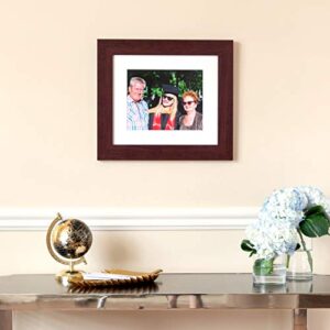 ArtToFrames 25x38 Inch Brown Picture Frame, This 2" Custom Poster Frame is Rich Mahogany Frame, for Your Art or Photos, 2WOMFRBW74039-25x38