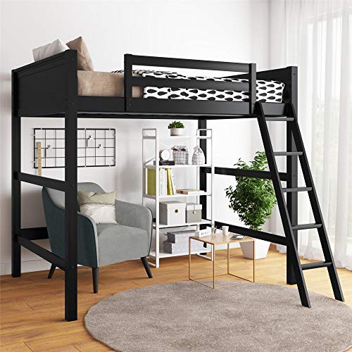 DHP Denver Full Size Loft, Black bed