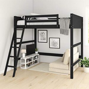 DHP Denver Full Size Loft, Black bed