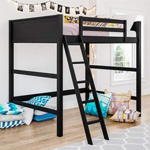 DHP Denver Full Size Loft, Black bed