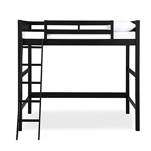 DHP Denver Full Size Loft, Black bed