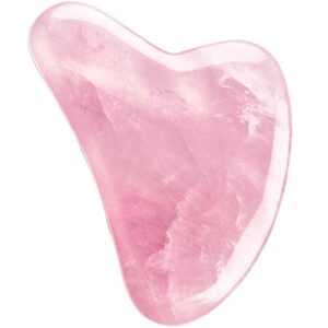 gua sha massage tool for scraping facial and body skin massage made of rose quartz stone for acupressure scrapper gua sha facial tools