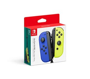 nintendo blue/ neon yellow joy-con (l-r) - switch