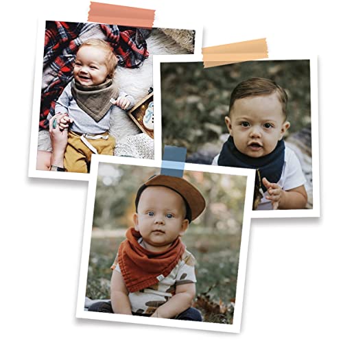 Kishu Baby Indi - Premium GOTS Certified Organic Bandana Scarf Bib (Rust)