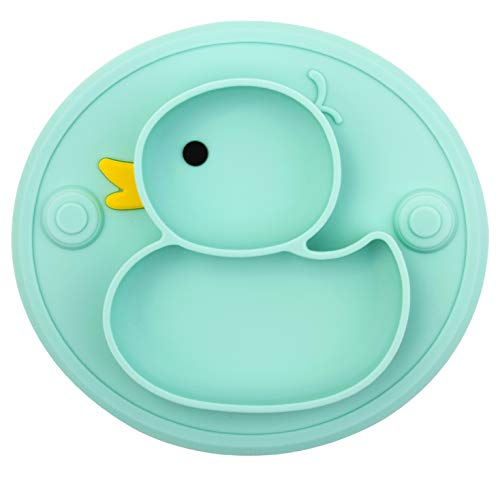 Silicone Detachable Toddler Meal Tray - Portable Non-Slip Suction Cup for Kids Babies and Kids