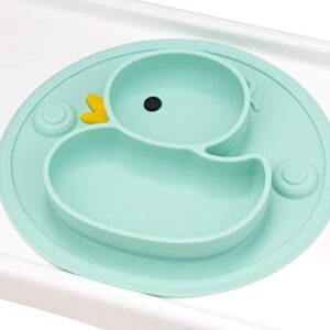 Silicone Detachable Toddler Meal Tray - Portable Non-Slip Suction Cup for Kids Babies and Kids