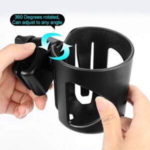 Accmor Universal Wheelchair Cup Holder, Walker Cup Holder, Rollator Cup Holder, Bottle Holder for Wheelchair, Walker, Rollator, Mobility Scooter, Walker Wheelchair Accessories,Black