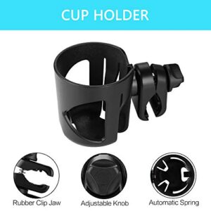 Accmor Universal Wheelchair Cup Holder, Walker Cup Holder, Rollator Cup Holder, Bottle Holder for Wheelchair, Walker, Rollator, Mobility Scooter, Walker Wheelchair Accessories,Black