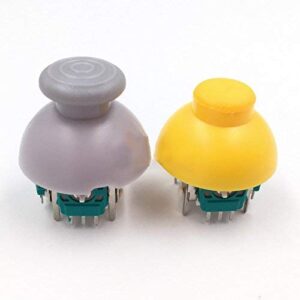 Replacement 3D Analog Joysticks with Thumbstick Thumb Stick Cap for Game Cube NGC Controller