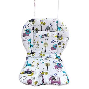 High Chair Pad,highchair seat, highchair Cushion, seat Pad，Soft and Comfortable, Light and Breathable, Cute Patterns, Make The Baby More Comfortable(Jungle Animal Pattern)