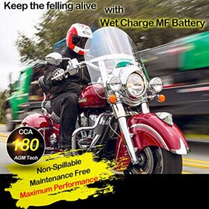 Weize YTZ7S-BS Sealed Maintenance Free AGM Battery Replacement YTZ7S Compatible with Honda TRX450ER TRX450R ATV Motorcycle Battieres