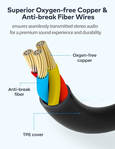 Mr Rex 3.5mm to 2.5mm Aux Cable Cord for Bose 700 QuietComfort QC45 QC35II QC35 QC25 Noise Cancelling Headphones, JBL E45BT E55BT E65BTNC Bluetooth Earphone, Audio Replacement Wire (1-Pack, 5FT)