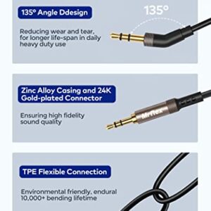 Mr Rex 3.5mm to 2.5mm Aux Cable Cord for Bose 700 QuietComfort QC45 QC35II QC35 QC25 Noise Cancelling Headphones, JBL E45BT E55BT E65BTNC Bluetooth Earphone, Audio Replacement Wire (1-Pack, 5FT)