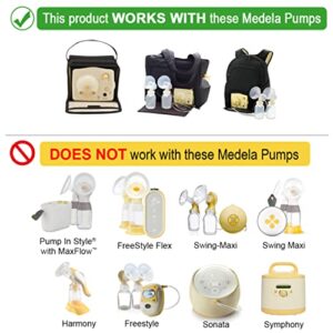 Maymom Breast Pump Kit Compatible with Medela Pump in Style Advanced Pump; 2xTwo-Piece 21mm Breastshield, 2 Valve, 4 Membrane, 2 Replacement Tubing; Replacement Part for Medela Shield, Medela Valve