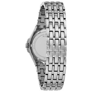 Bulova Ladies' Crystal Phantom Stainless Steel 3-Hand Quartz Watch, 110 Baguette Crystals Style: 96L278