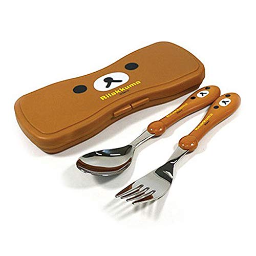 Kids Spoon Fork Set with Case Stainless Steel 304